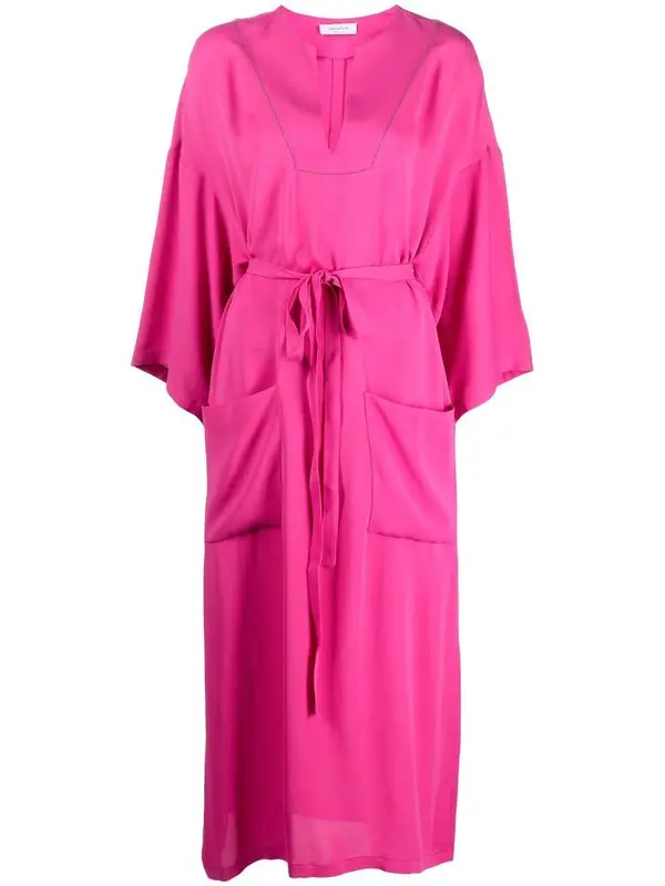 Fabiana Filippi Belted Midi Dress - Pink