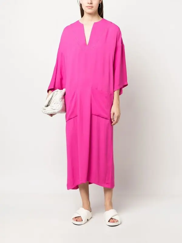 Fabiana Filippi Belted Midi Dress - Pink