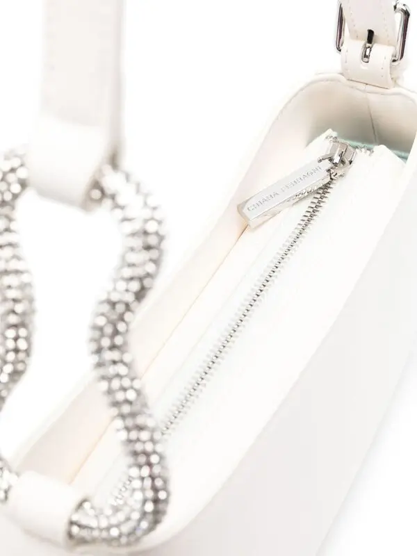 CHIARA FERRAGNI Rhinestone-embellished Trapeze Shoulder Bag
