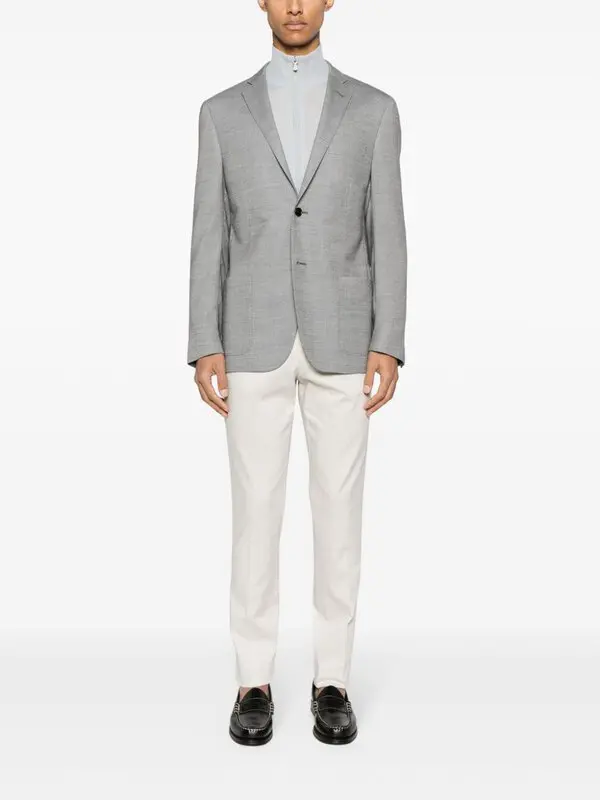 Corneliani Single-breasted Wool-blend Blazer