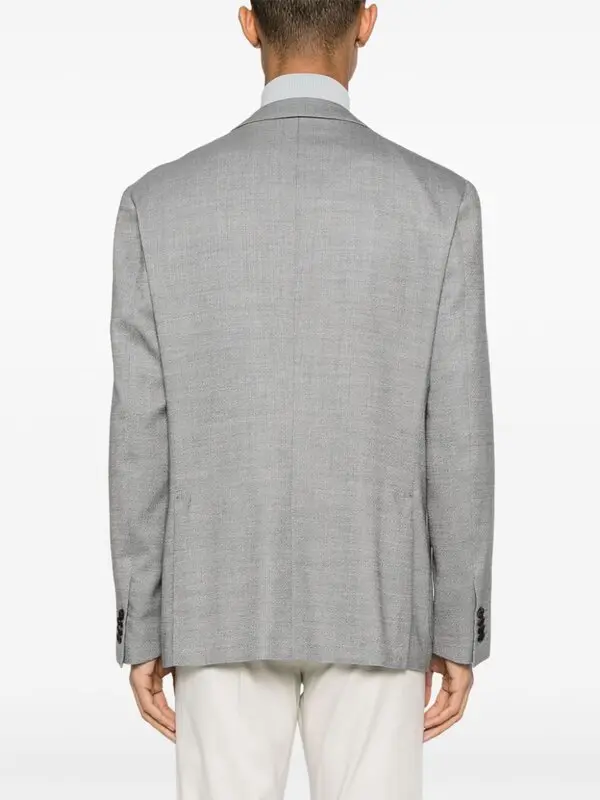 Corneliani Single-breasted Wool-blend Blazer
