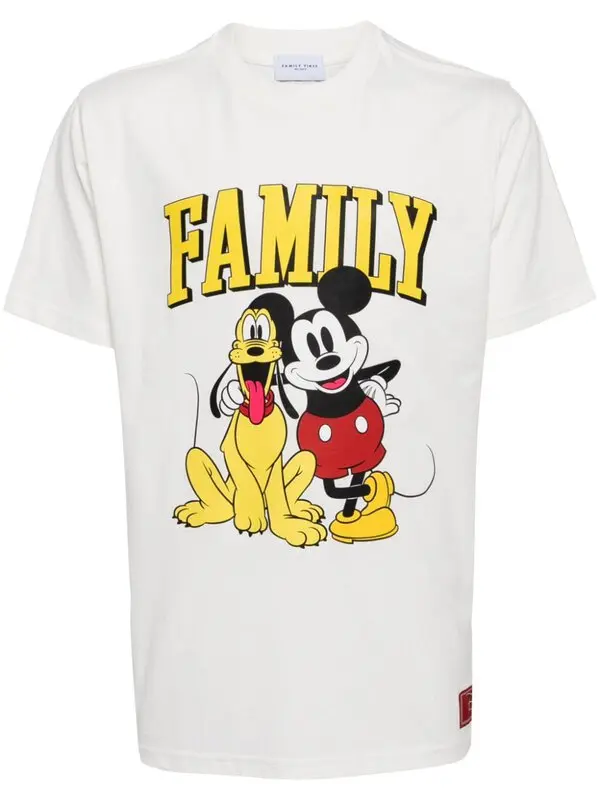 FAMILY FIRST Duo Graphic-print Cotton T-shirt - White