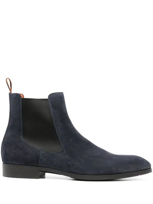 Santoni Suede Chelsea Boots
