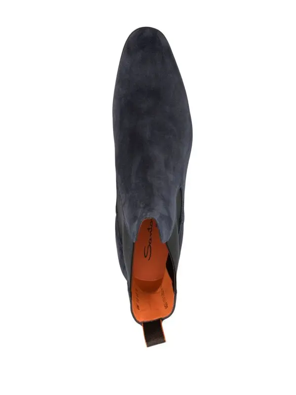 Santoni Suede Chelsea Boots