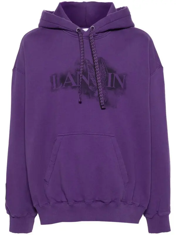 LANVIN X Future Logo-print Cotton Hoodie