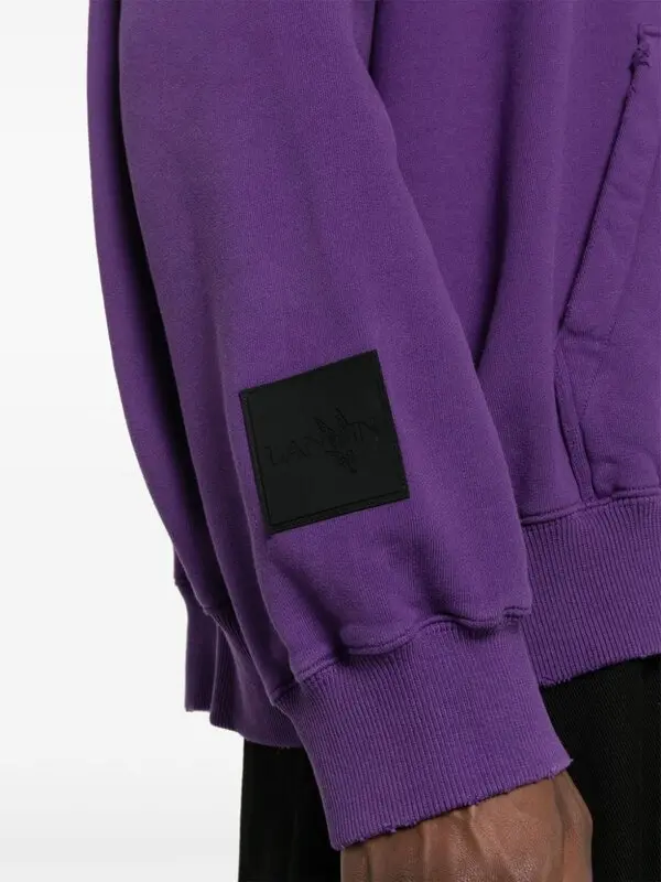 LANVIN X Future Logo-print Cotton Hoodie