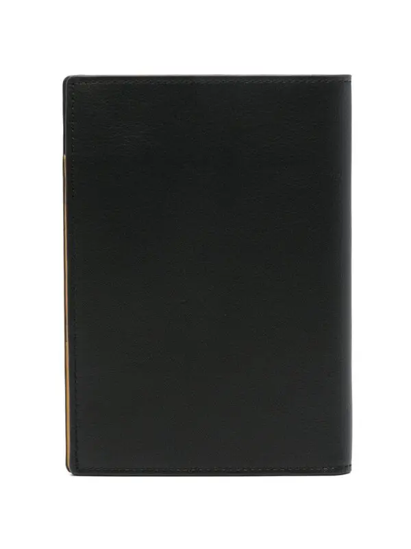 DOUCAL'S Logo-debossed Leather Passport Holder - Black