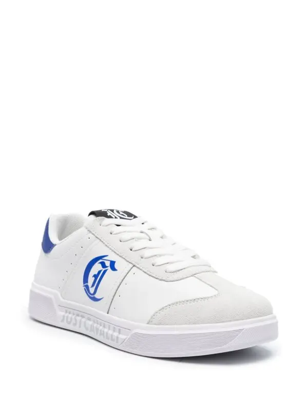 Just Cavalli Logo-print Leather Sneakers