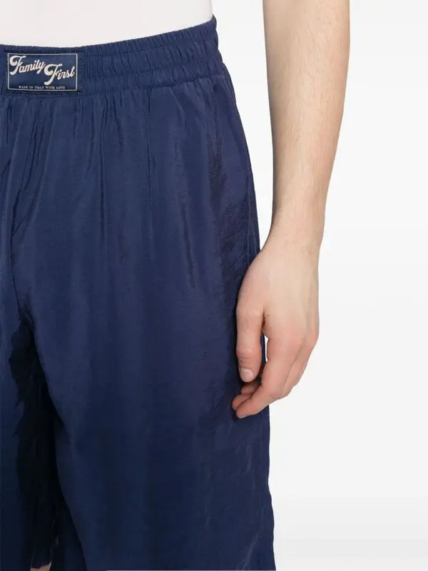 FAMILY FIRST Appliqué-logo Shorts - Blue