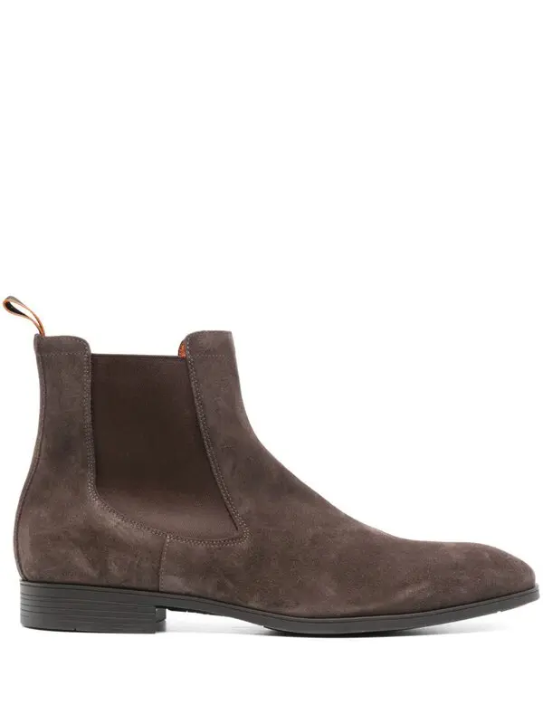 Santoni Suede Chelsea Boots
