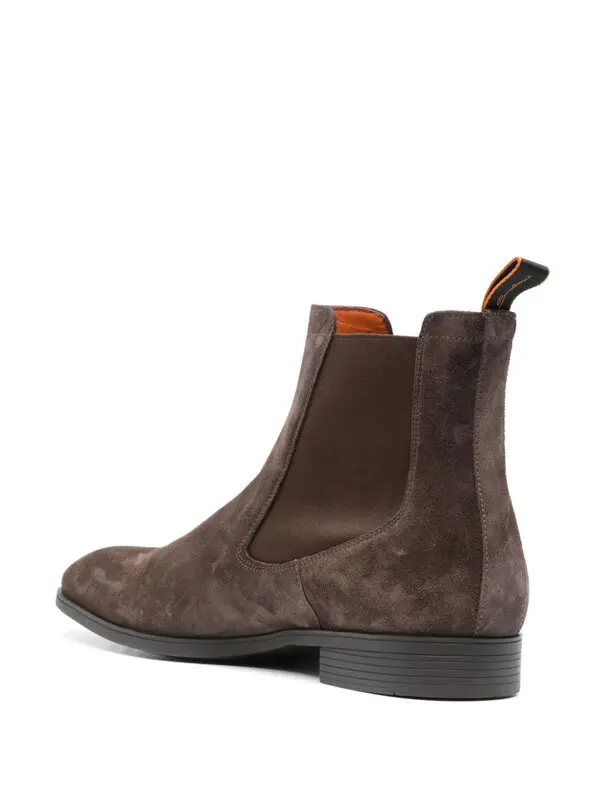 Santoni Suede Chelsea Boots