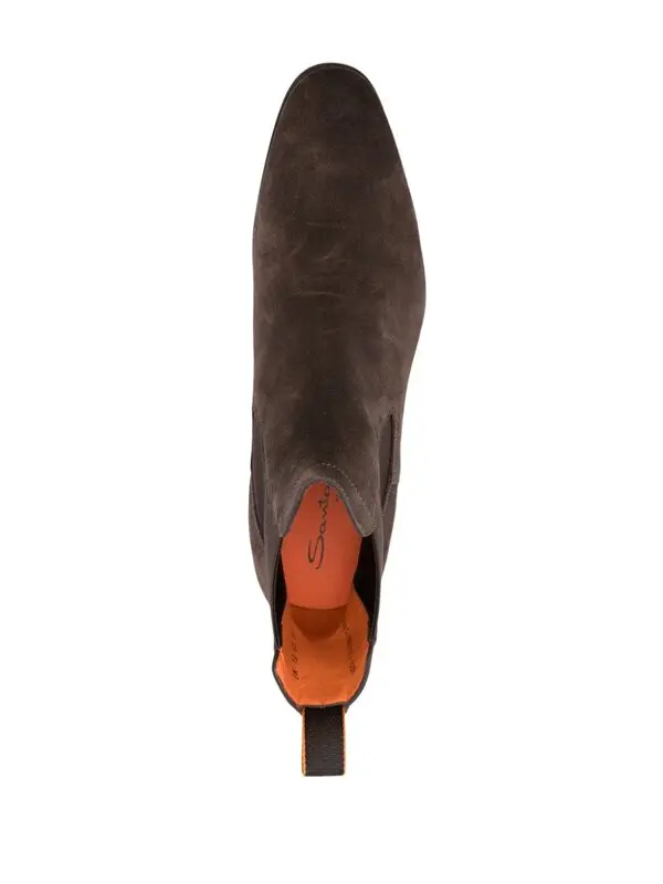 Santoni Suede Chelsea Boots