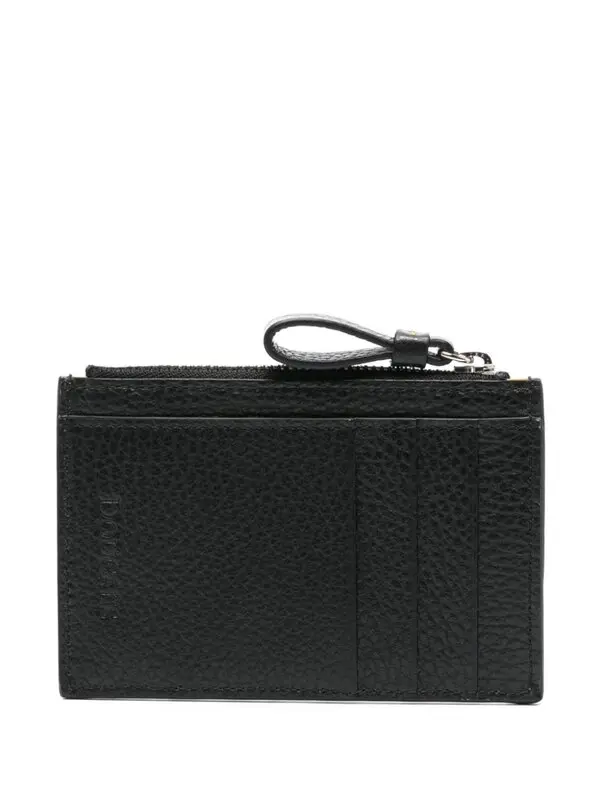 DOUCAL'S Logo-debossed Leather Card Holder - Black