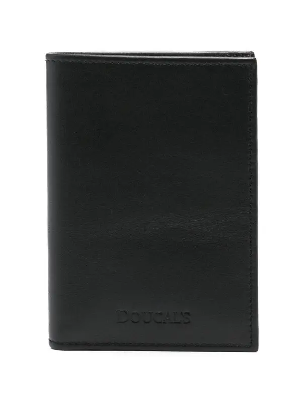 DOUCAL'S Logo-debossed Leather Wallet - Black