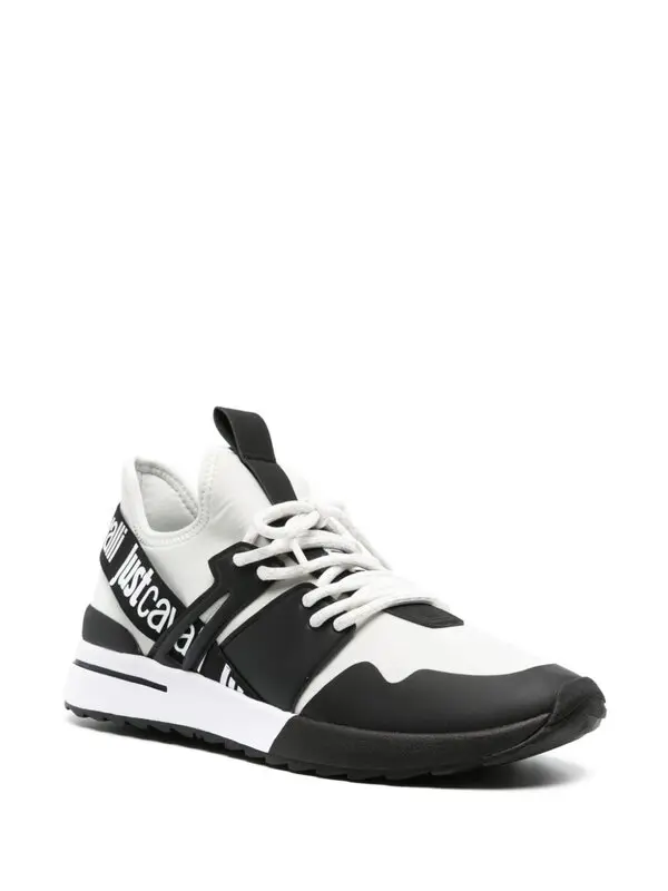 Just Cavalli Logo-strap Mesh Sneakers