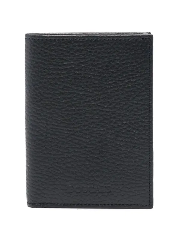 DOUCAL'S Logo-debossed Leather Wallet - Blue