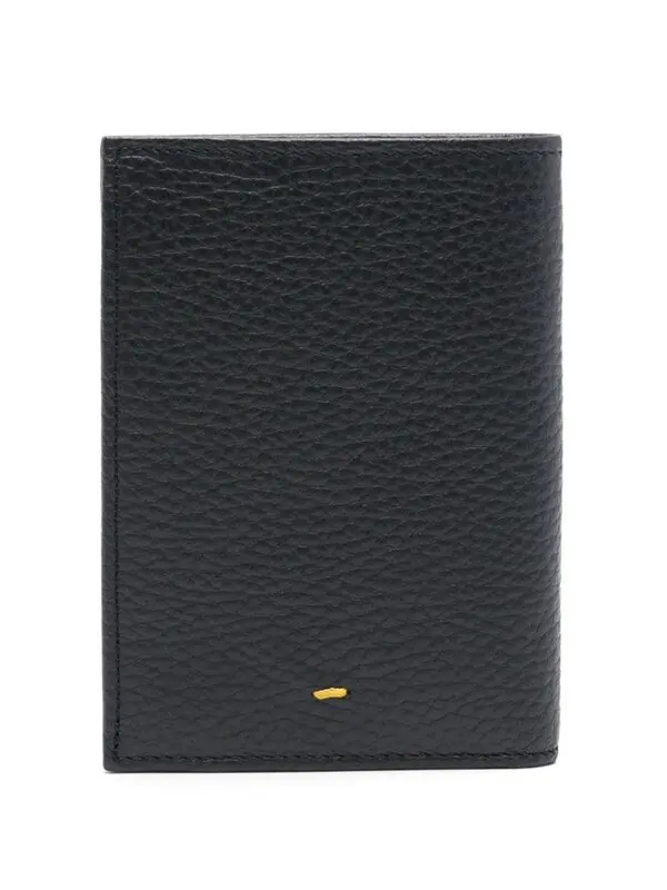 DOUCAL'S Logo-debossed Leather Wallet - Blue