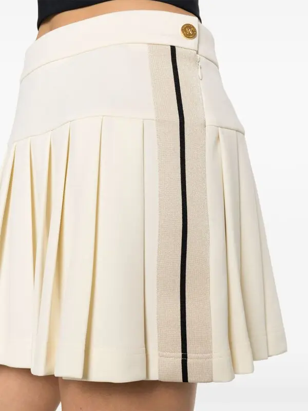 Palm Angels Pleated Mini Skirt - Neutrals