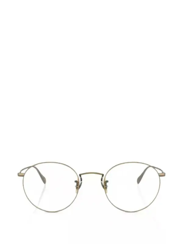 Oliver Spencer Coleridge Round Frame Eyeglasses - Gold