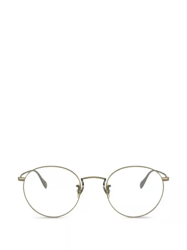 Oliver Spencer Coleridge Round Frame Eyeglasses - Gold