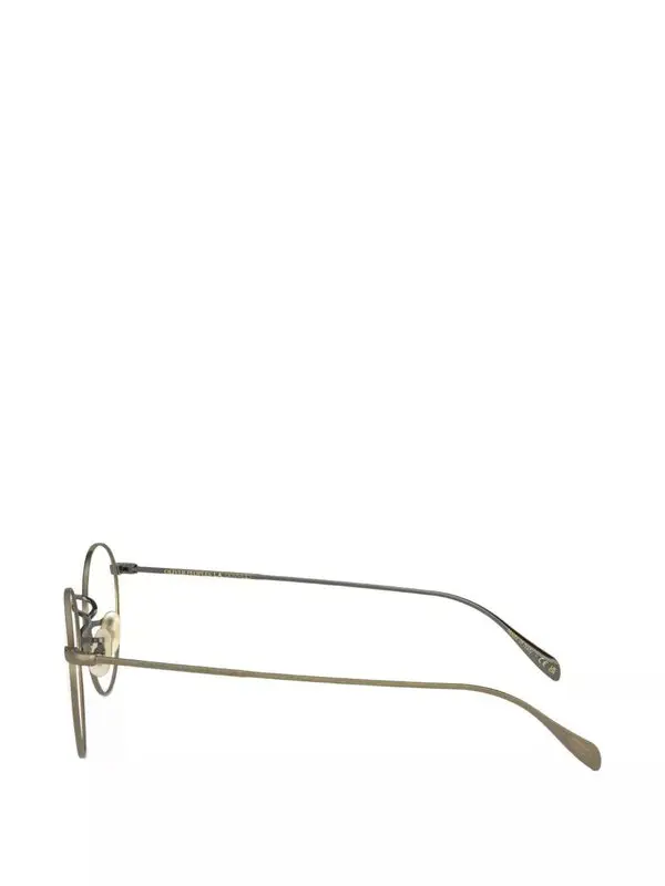 Oliver Spencer Coleridge Round Frame Eyeglasses - Gold