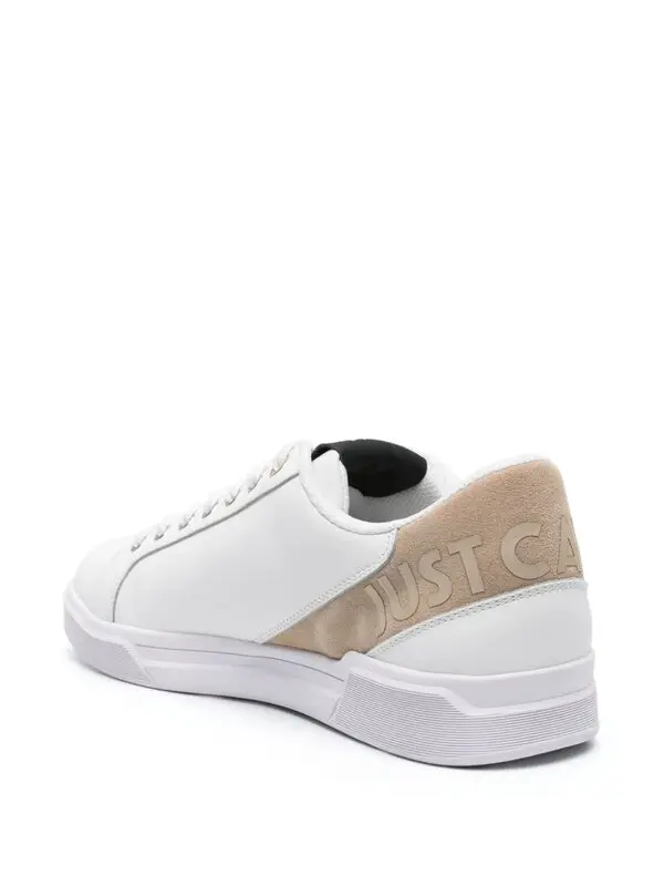 Just Cavalli Logo-embossed Leather Sneakers