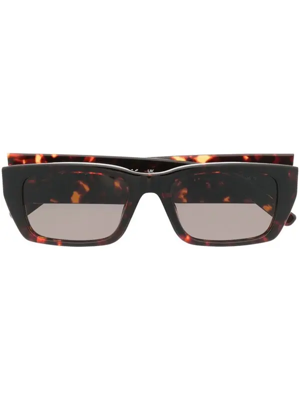 Palm Angels Tortoiseshell Square Sunglasses - Brown