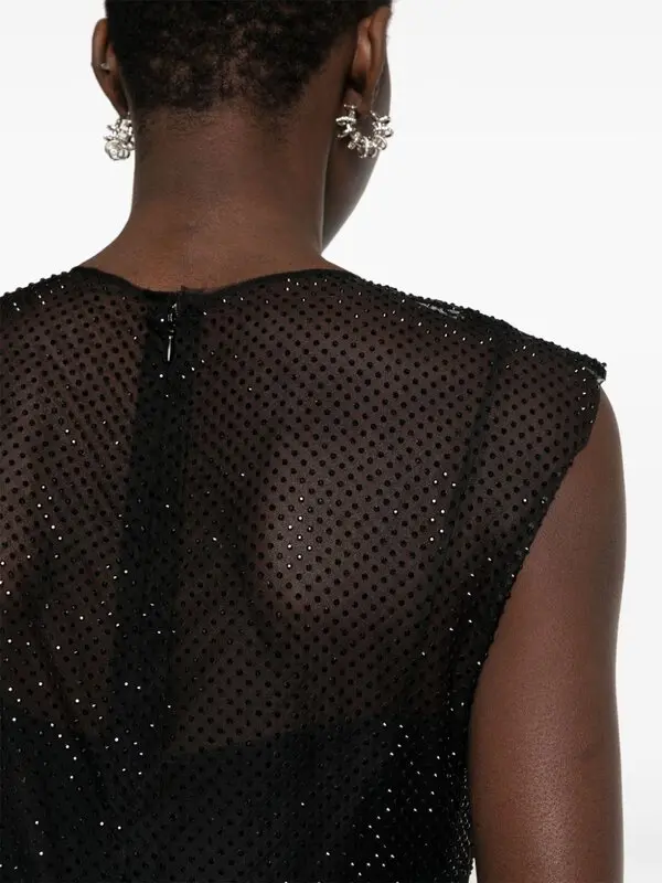 Philosophy Di Lorenzo Serafini Rhinestone-embellished Midi Dress