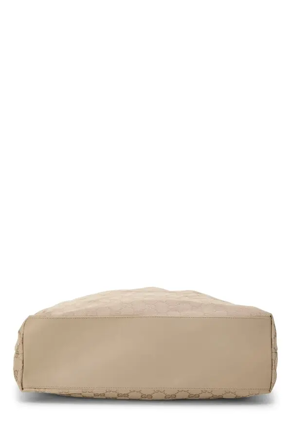 Gucci Original Gg Canvas Bamboo Tote Bag