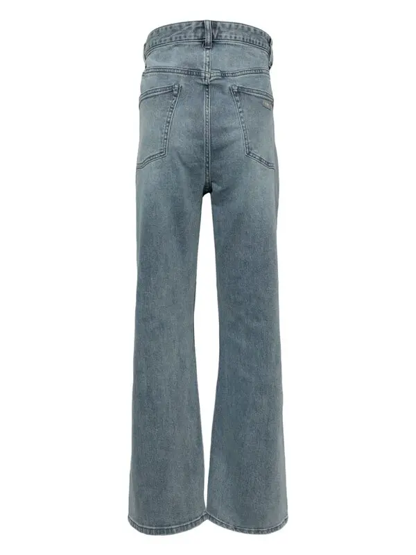 Izzue Exposed-seam Straight-leg Jeans