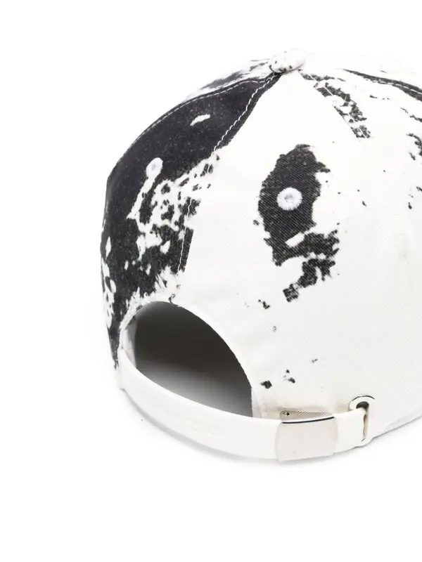 Alexander McQueen Abstract-print Cotton Cap