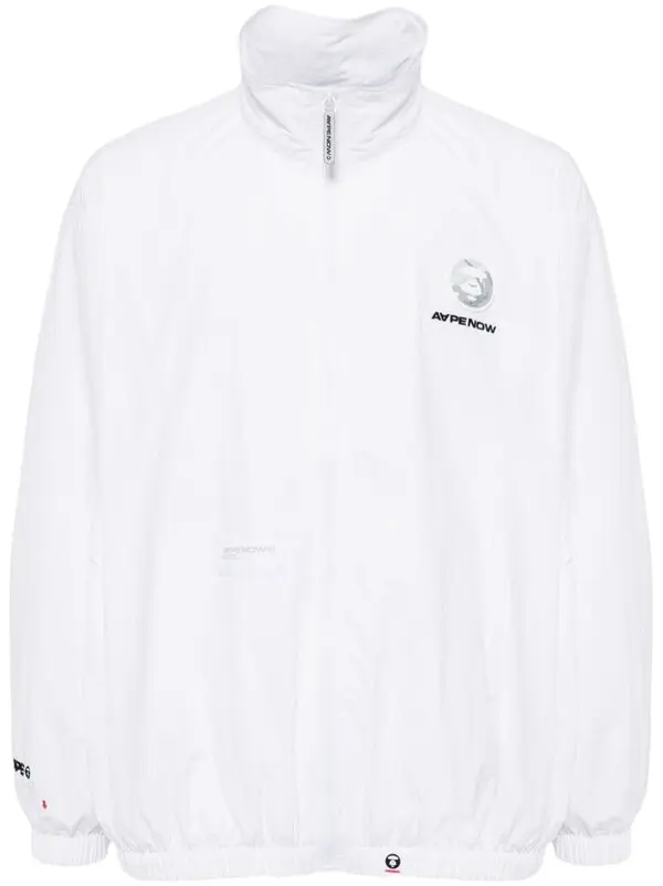 AAPE BY *A BATHING APE® Logo-appliqué Zip-up Jacket