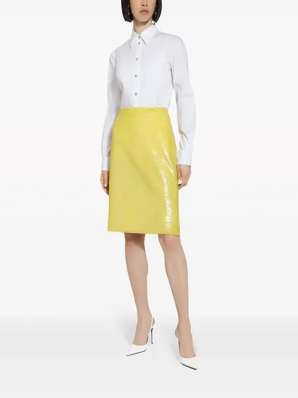 Dolce & Gabbana Sequin-embellished Pencil Skirt