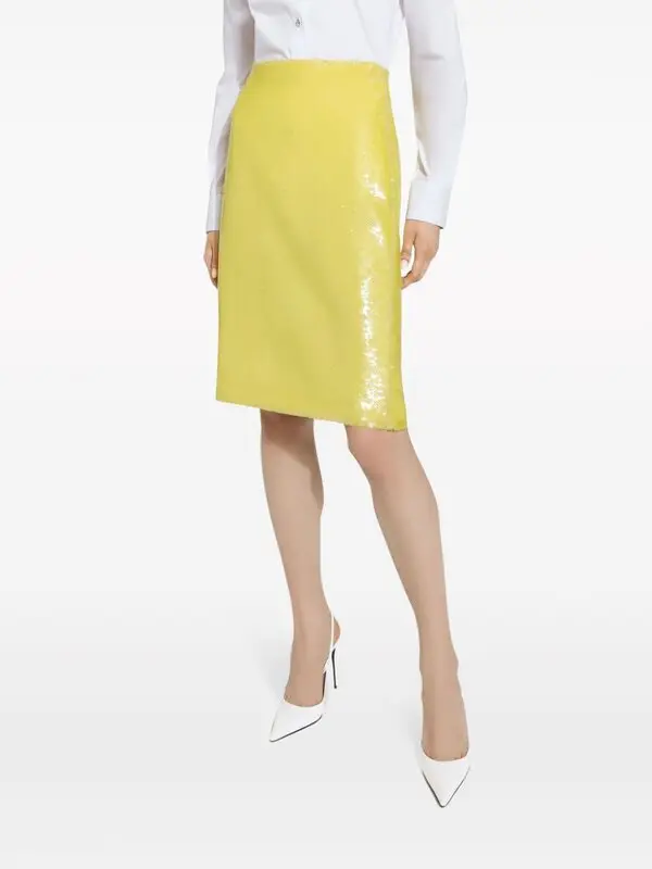 Dolce & Gabbana Sequin-embellished Pencil Skirt