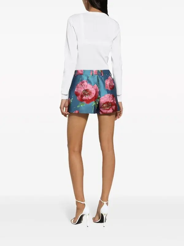Dolce & Gabbana Embroidered Fine-knit Cardigan - White
