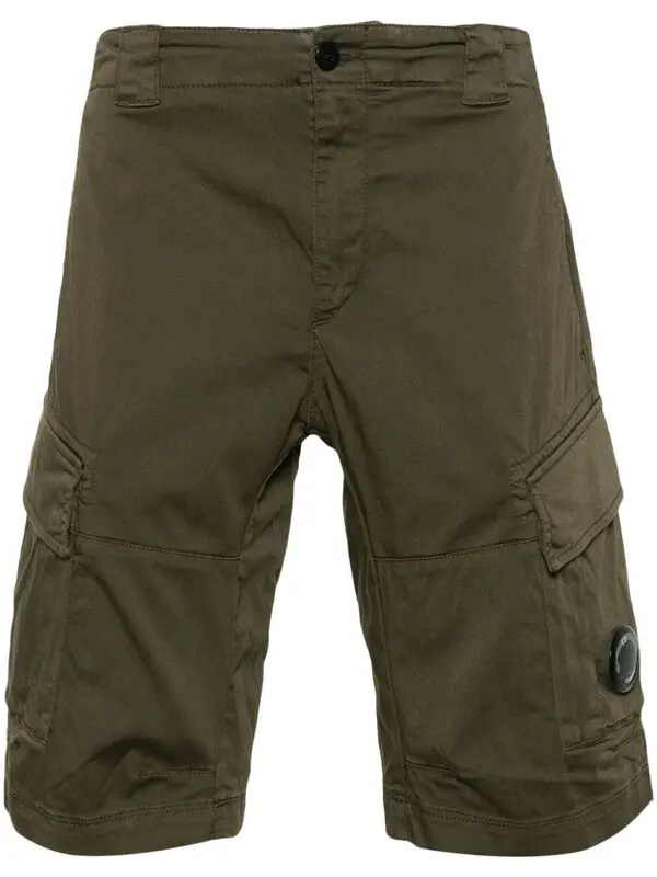C.P. COMPANY Lens-detail Cargo Shorts - Green