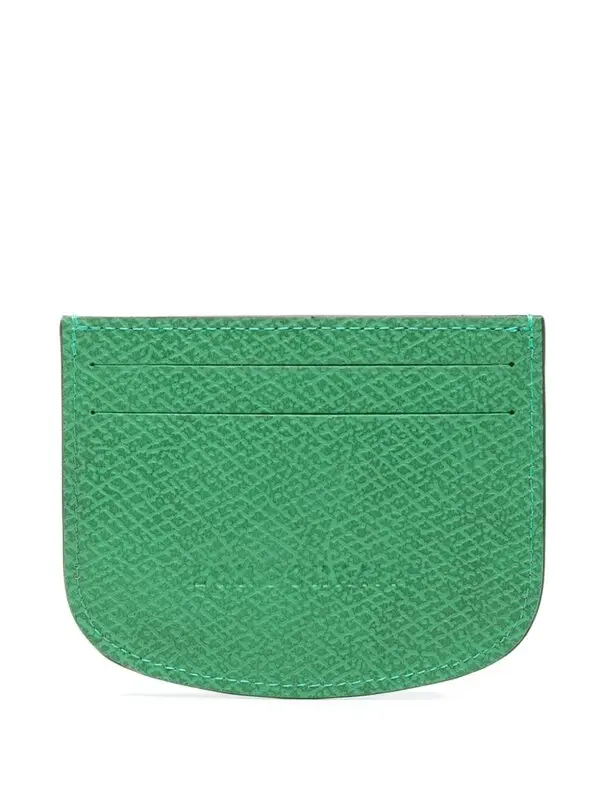 Longchamp Pure Logo-embroidered Cardholder - Green