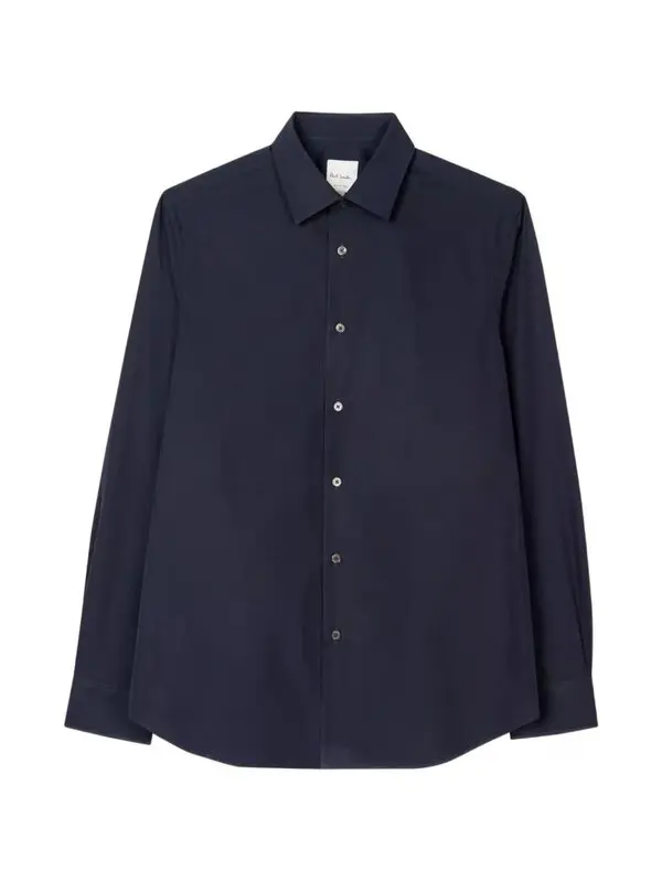 Paul Smith Cotton Poplin Shirt - Blue