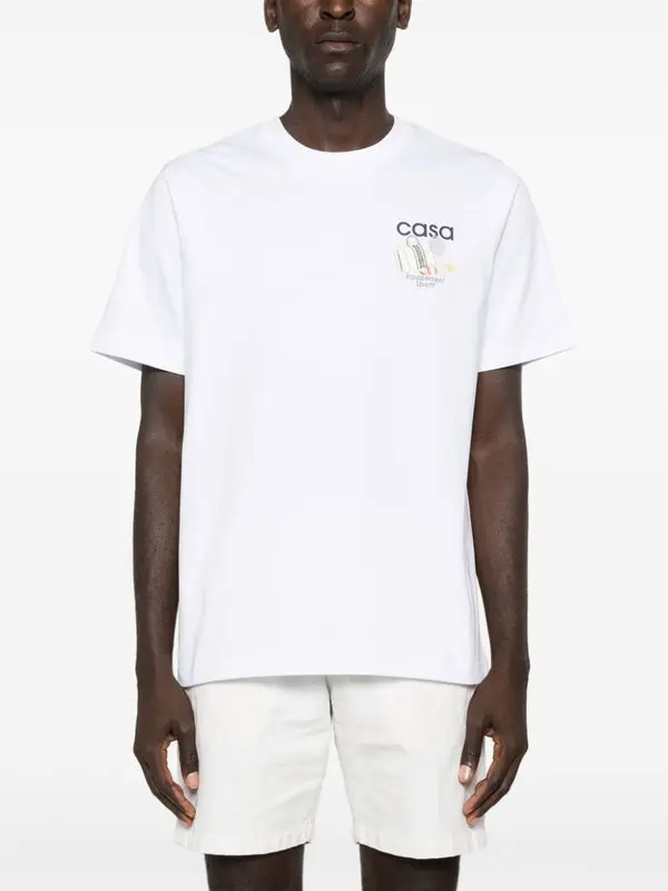 Casablanca Quipement Sportif Cotton T-shirt - White