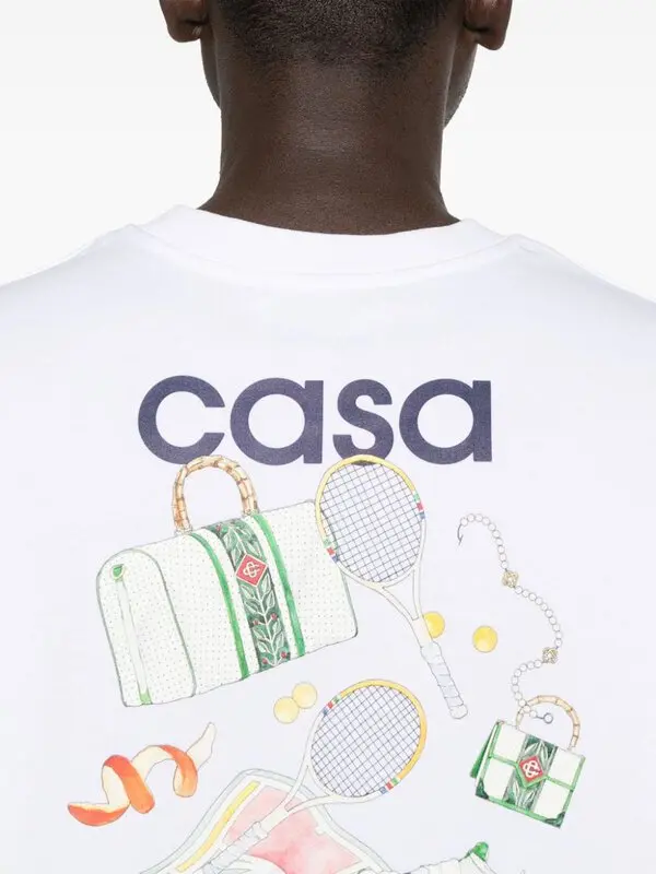Casablanca Quipement Sportif Cotton T-shirt - White