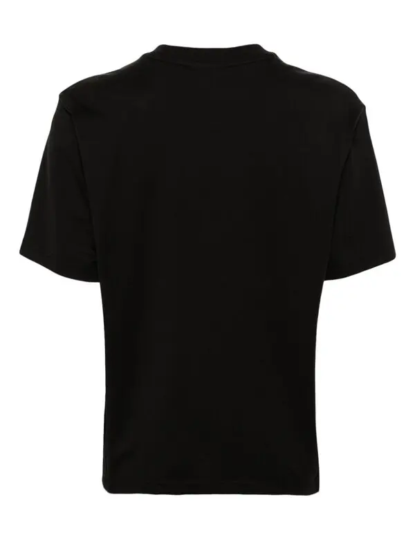 Lacoste Logo-patch Cotton T-shirt - Black