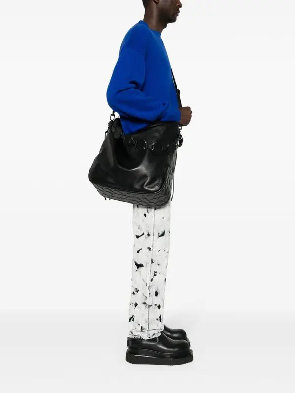 Off-White Bike Tire Hobo Bag In Black - 21% Off | Editorialist