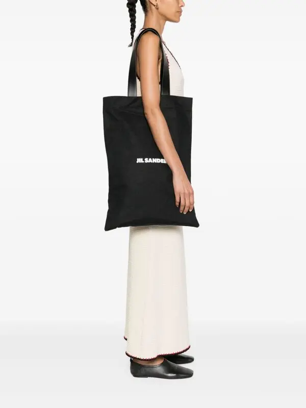 JIL SANDER Large Flat Shopper Tote Bag