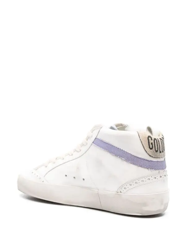 GOLDEN GOOSE Mid Star Hi-top Sneakers - White