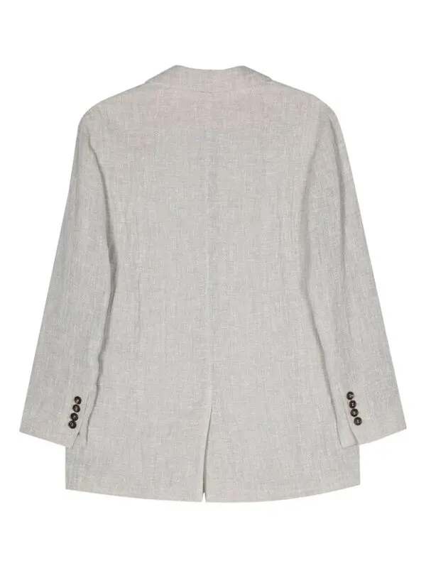 Brunello Cucinelli Intertwined Linen-blend Blazer