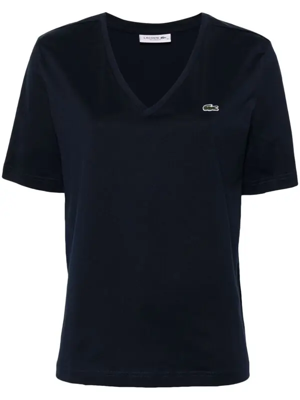 Lacoste Logo-embroidered T-shirt - Blue