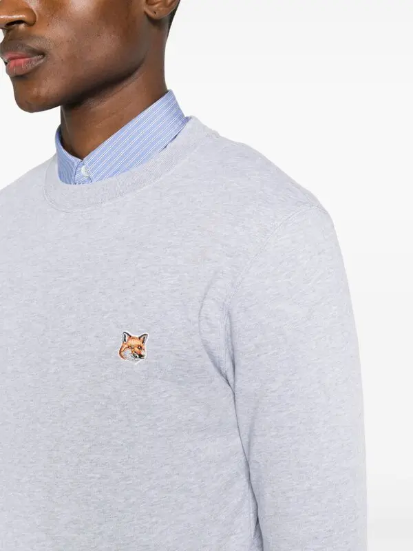 Maison Kitsuné Logo-appliqué Jersey Sweatshirt