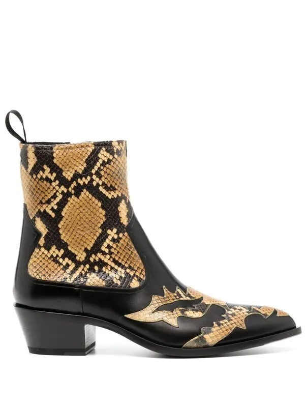 Bally Vegas Python-print Ankle Boots