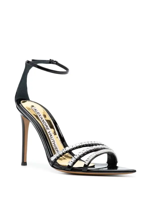 Alexandre Vauthier Crystal-embellished Leather Sandals