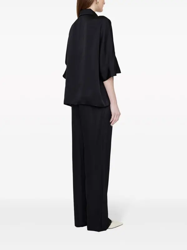 ANINE BING Aden High-waisted Trousers - Black